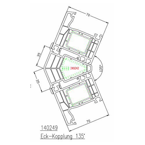 Steel edge coupling 90° online | windows24.com